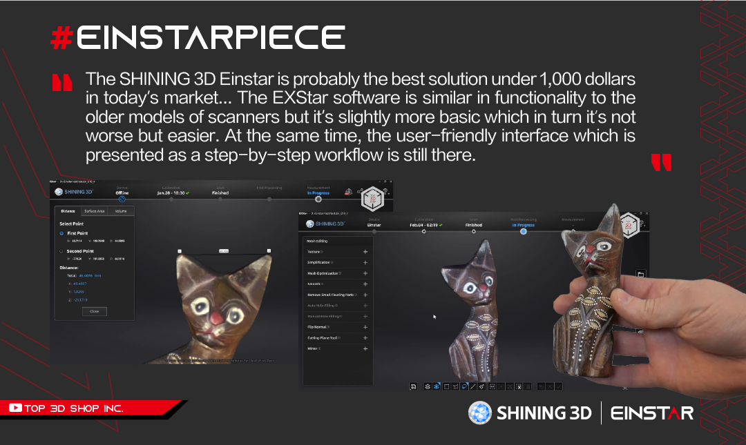 Shining 3D Einstar In-Depth Review: Versatile Handheld 3D Scanner